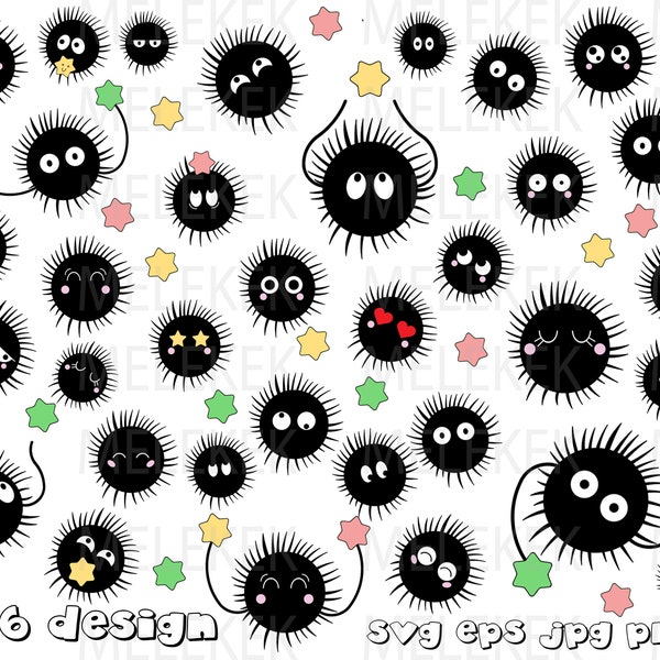 Soot Sprite Svg and Png - Etsy
