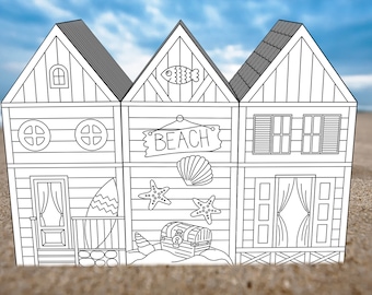 Paper Houses Template Printable Craft Sheets, Activity Sheets, Paper ...