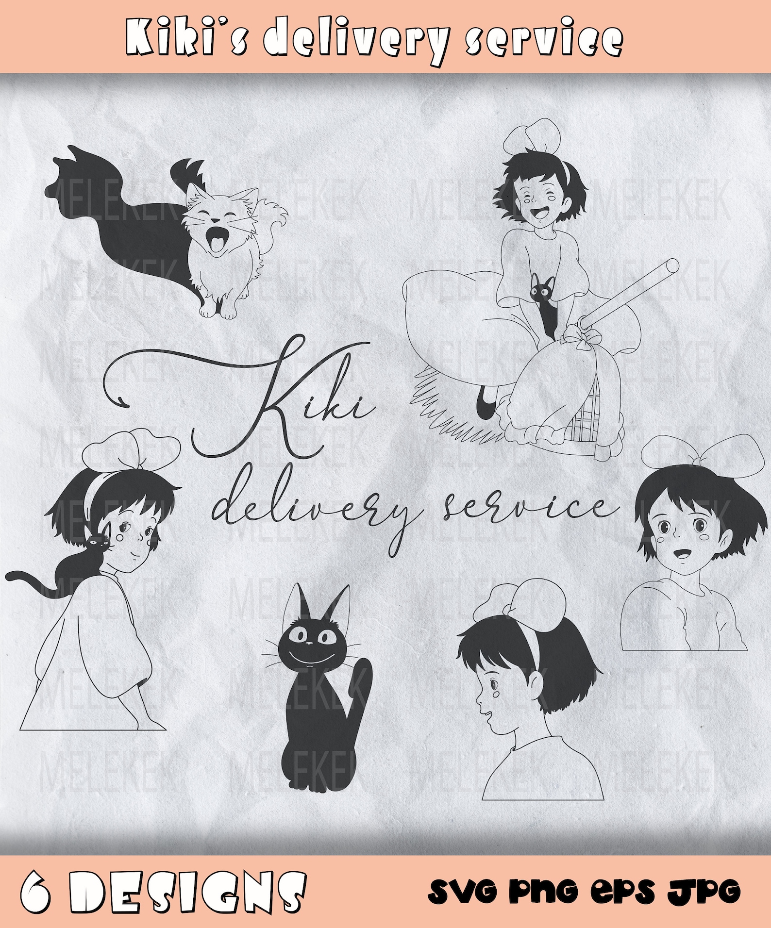 Kiki Svg Kiki's Delivery Service Inspired SVG EPS PNG - Etsy