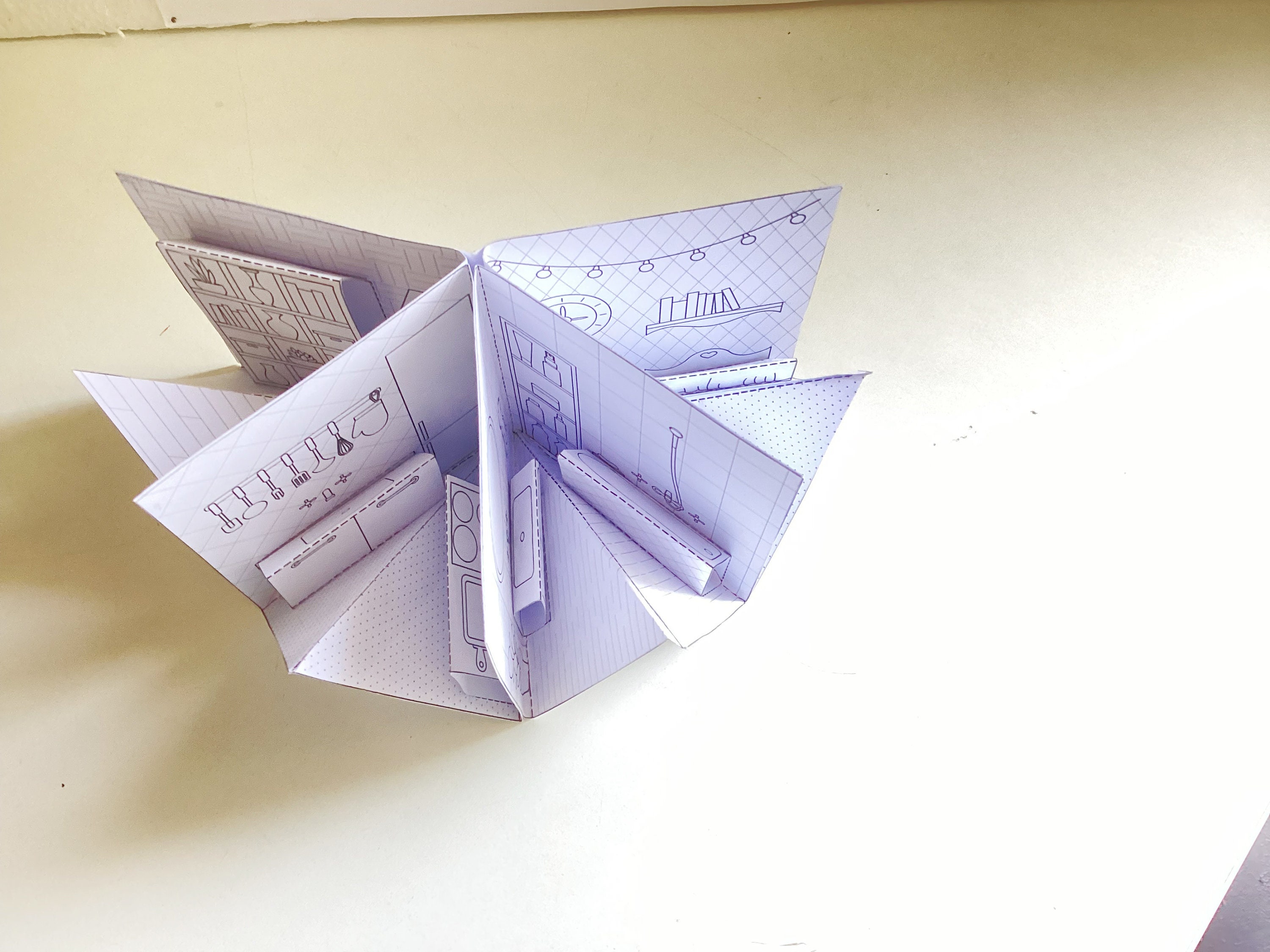 Pop-up Paper House Template Printable Craft Sheets, Activity Sheets ...