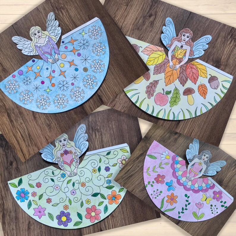 Fairies Template Printable Craft Sheets, Fairy Paper Doll 3D Activity ...