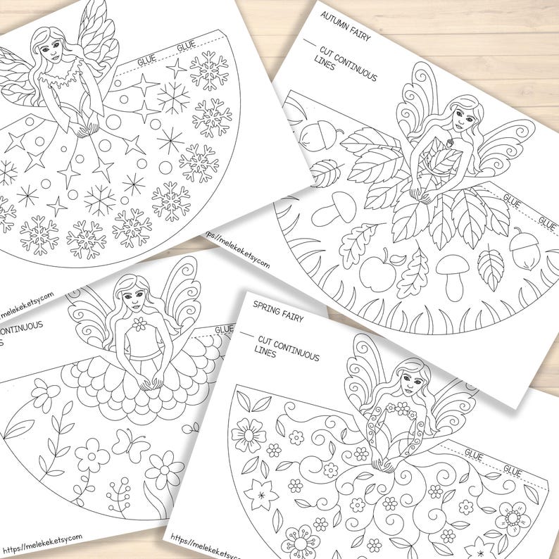 Fairies Template Printable Craft Sheets, Fairy Paper Doll 3D Activity ...