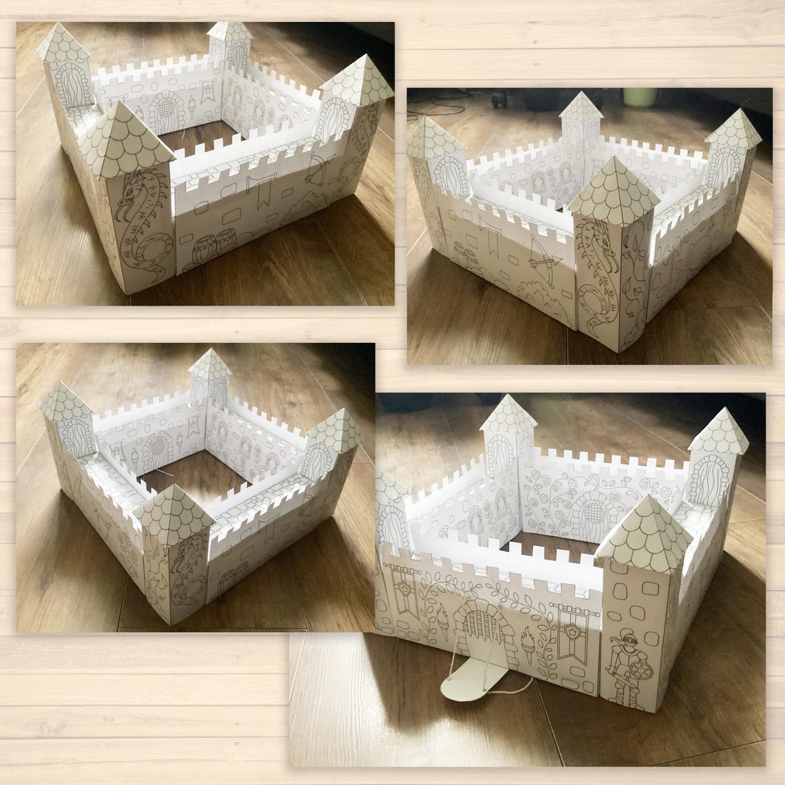 Paper CASTLE 3D Printable, Printable Paper Castle for Action Figures ...