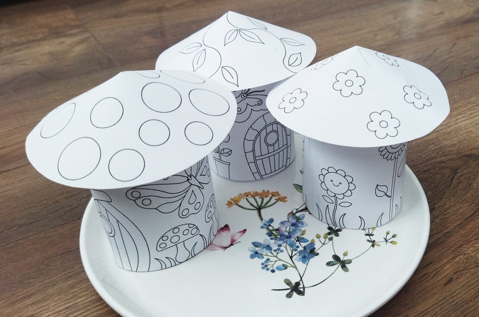 Fairy Paper Houses Template Printable Craft Sheets, Activity Sheets ...