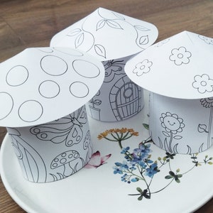 Fairy Paper Houses Template Printable Craft Sheets, Activity Sheets ...