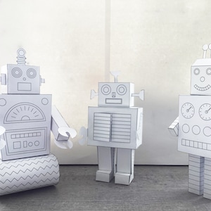 Robots Template Printable Craft Sheets, Activity Sheets, Paper Craft ...