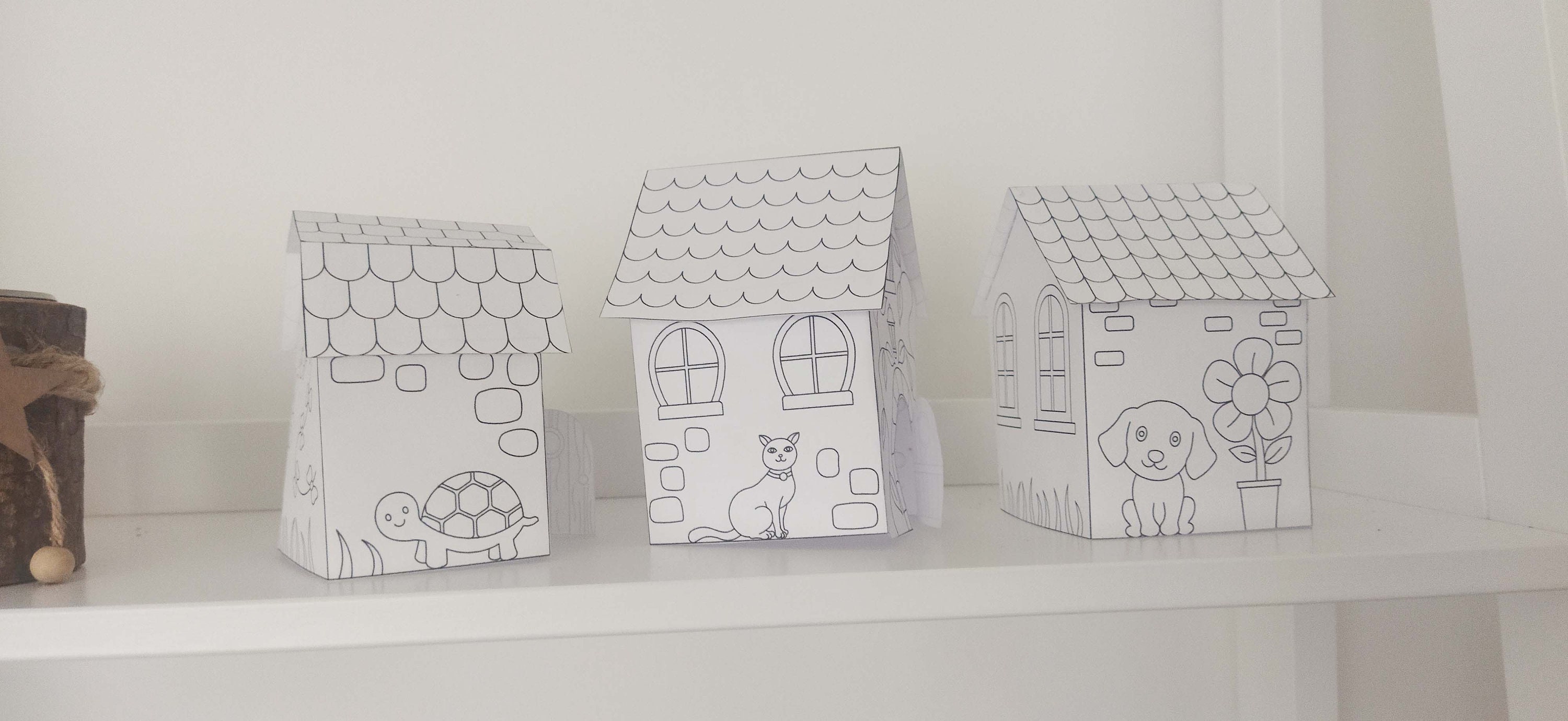 Paper Houses Template Printable Craft Sheets, Activity Sheets, Paper ...