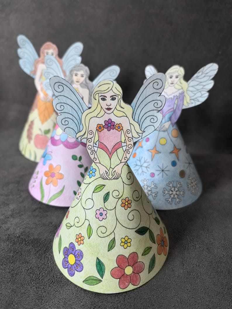 Fairies Template Printable Craft Sheets, Fairy Paper Doll 3D Activity ...