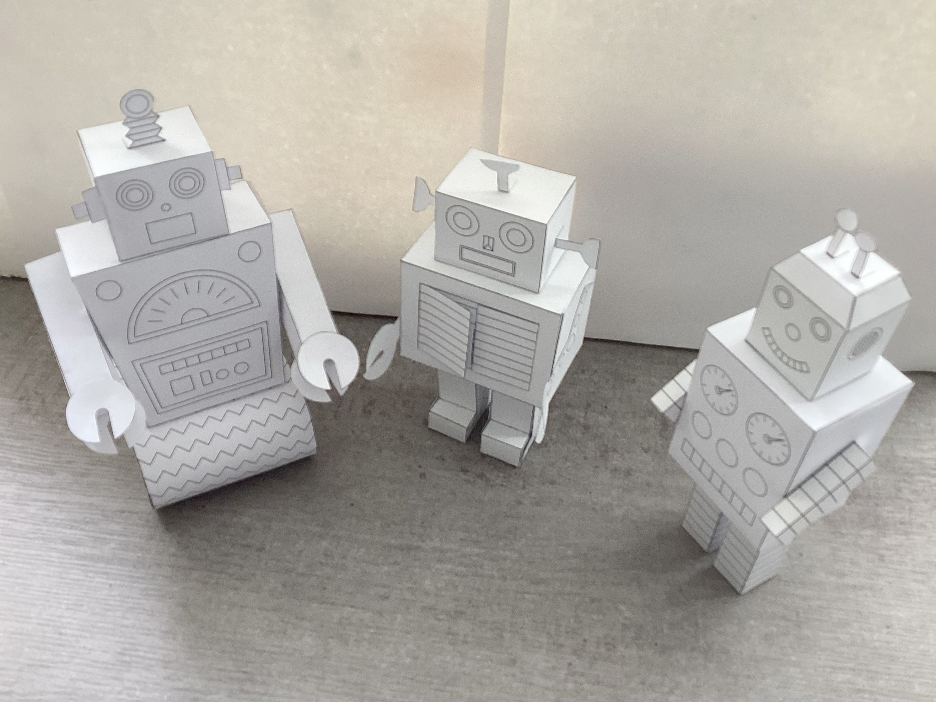 Robots Template Printable Craft Sheets, Activity Sheets, Paper Craft ...