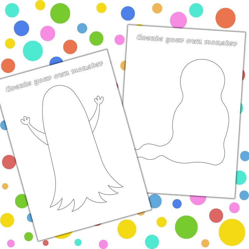 Create Your Own Monster Printable Craft Sheets, Activity Sheets, Paper ...