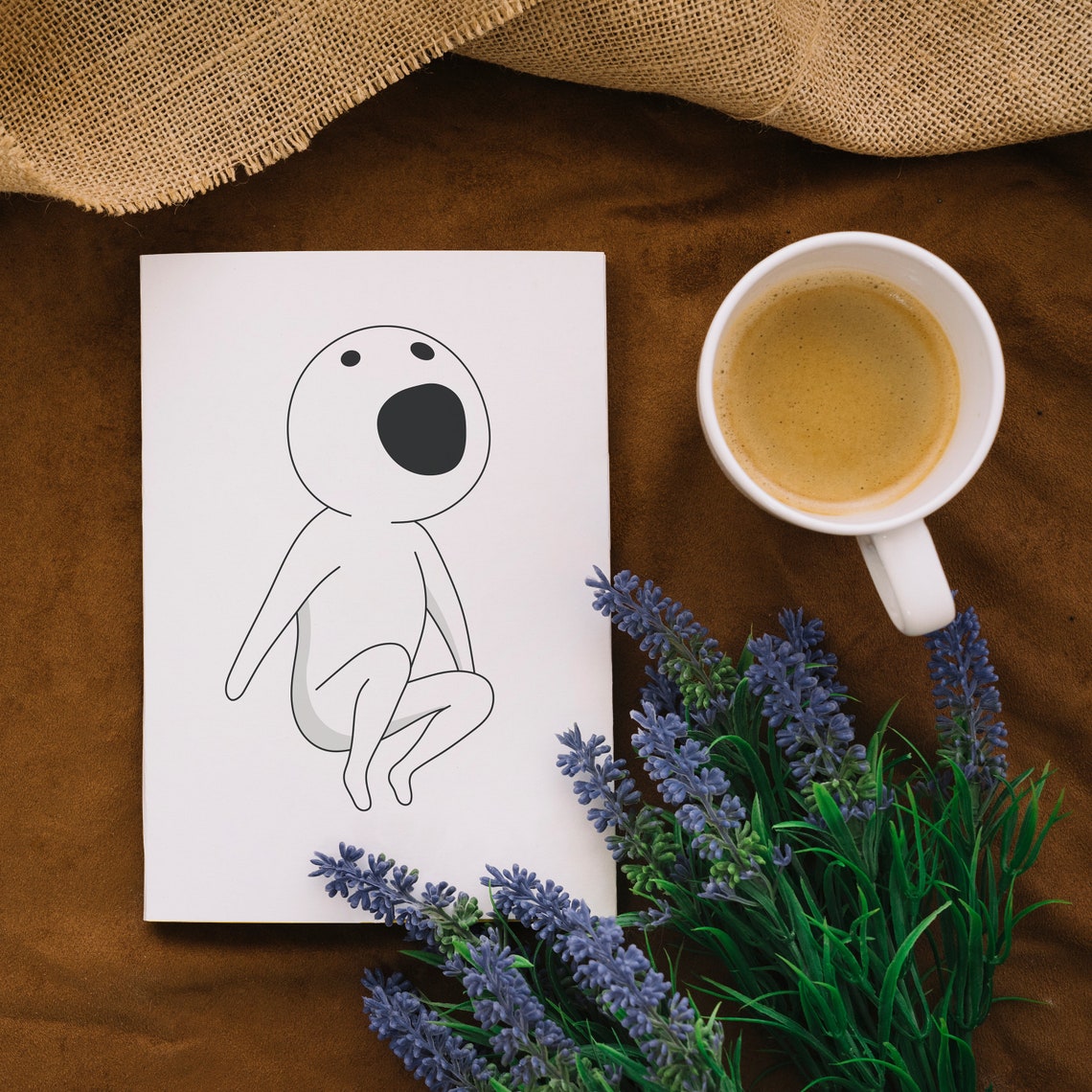 Kodama Forest Spirits Princess Mononoke SVG EPS PNG, Anime Svg, Kodama ...