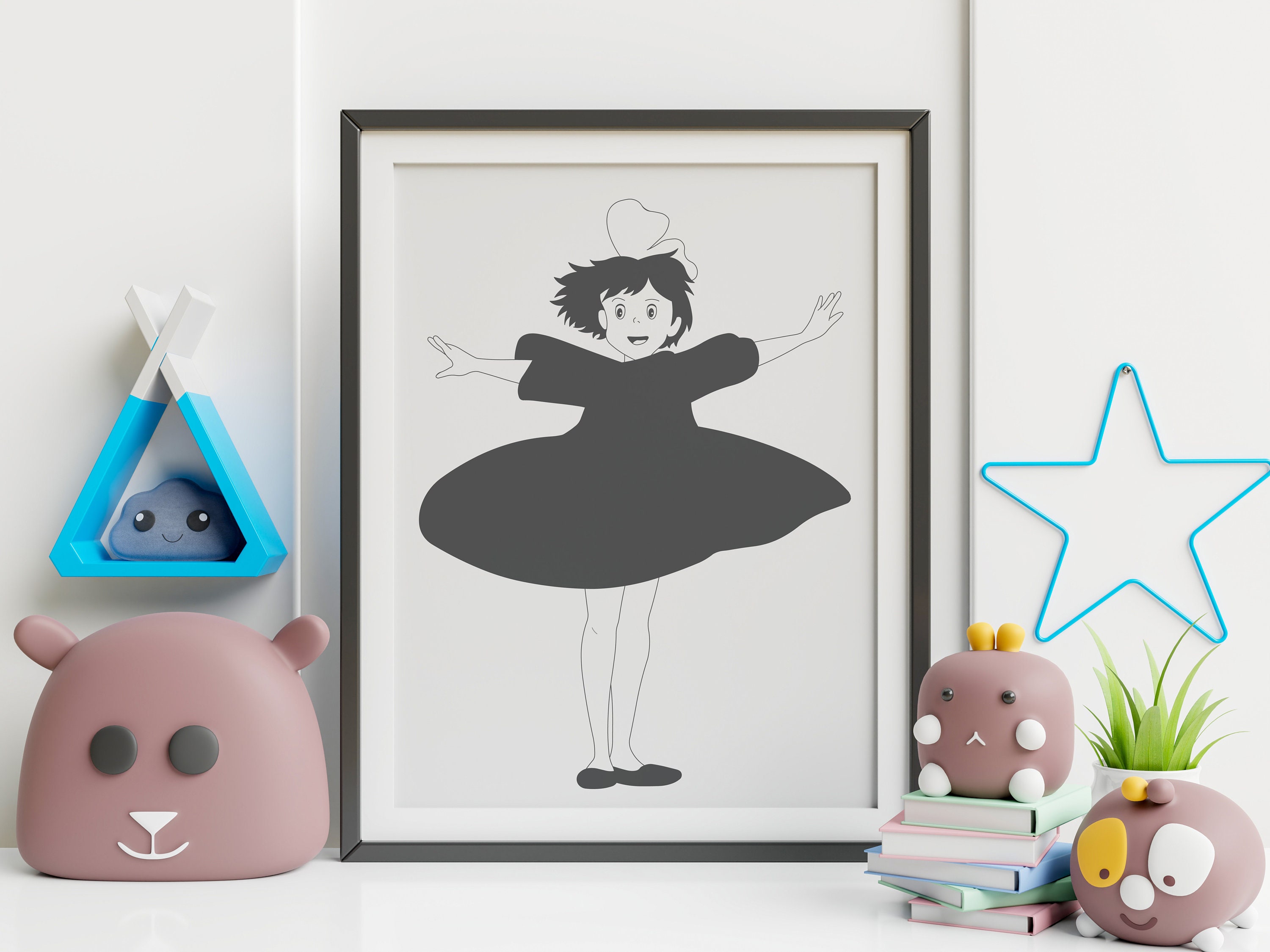 Kiki Svg, Kiki's Delivery Service Inspired SVG EPS PNG, Anime Svg, Kiki ...