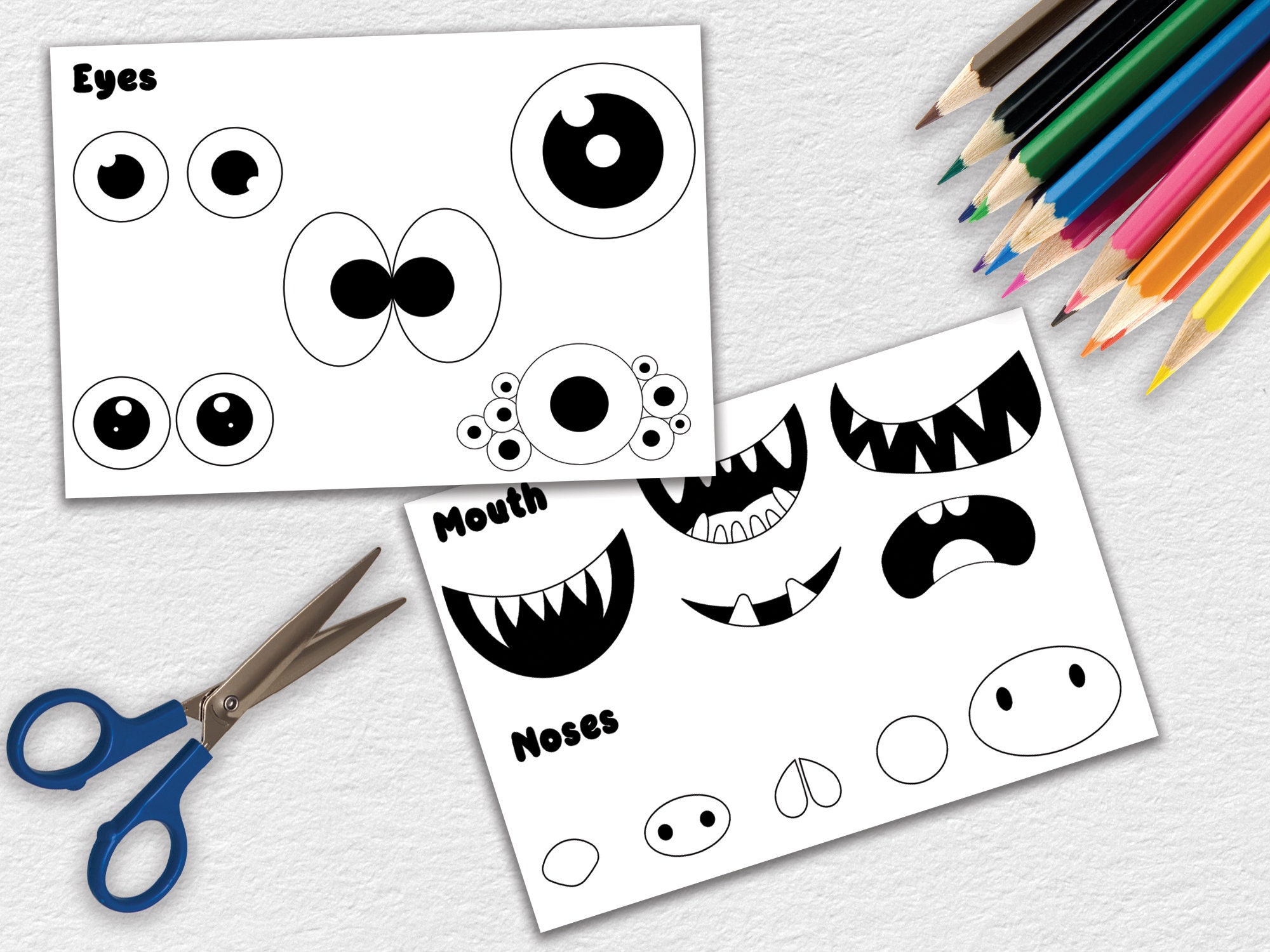 Build the Monster Template Printable Craft Sheets, Activity Sheets ...