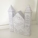 Halloween Paper House Template Printable, Haunted Paper House ...