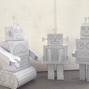Robots Template Printable Craft Sheets, Activity Sheets, Paper Craft ...