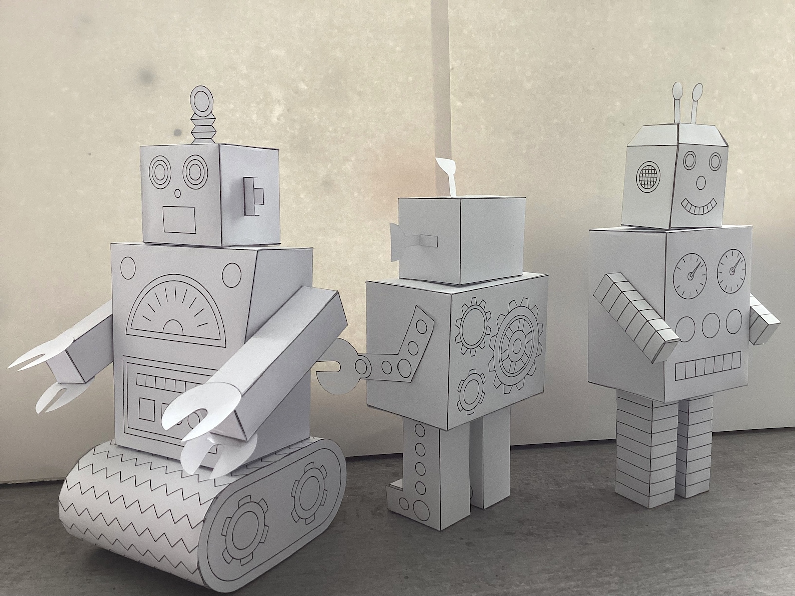 Robots Template Printable Craft Sheets, Activity Sheets, Paper Craft ...