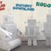Robots Template Printable Craft Sheets, Activity Sheets, Paper Craft ...
