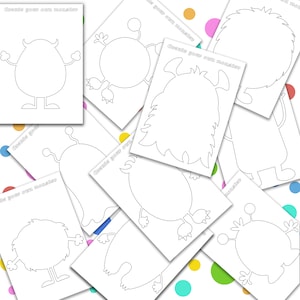 Create Your Own Monster Printable Craft Sheets, Activity Sheets, Paper ...