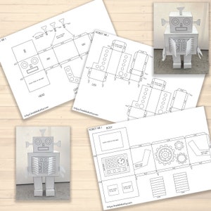 Robots Template Printable Craft Sheets, Activity Sheets, Paper Craft ...