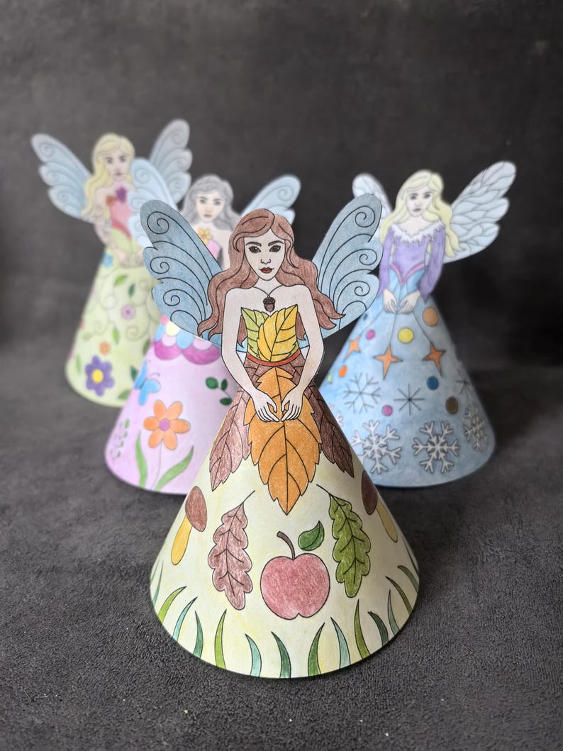 Fairies Template Printable Craft Sheets, Fairy Paper Doll 3D Activity ...