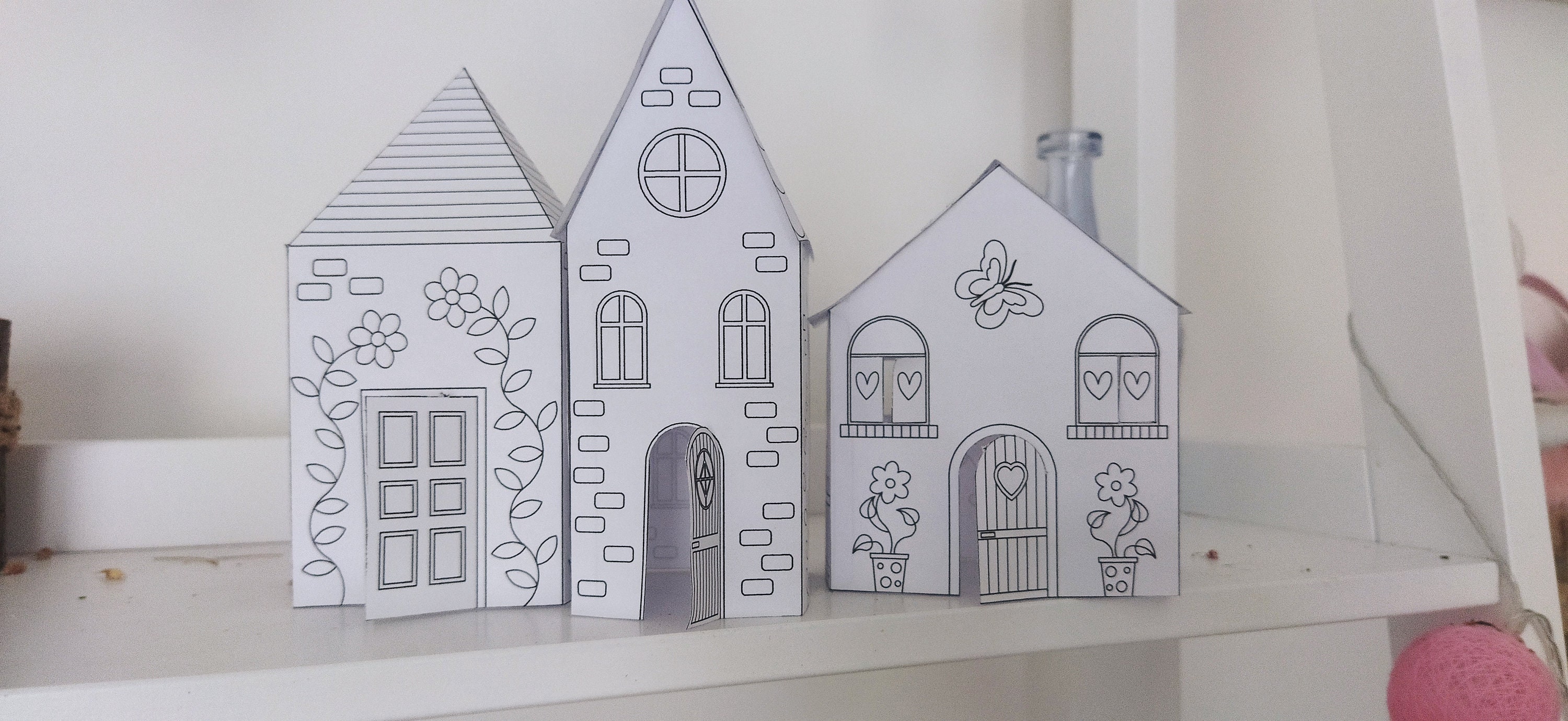 Paper Houses Template Printable Craft Sheets, Activity Sheets, Paper ...