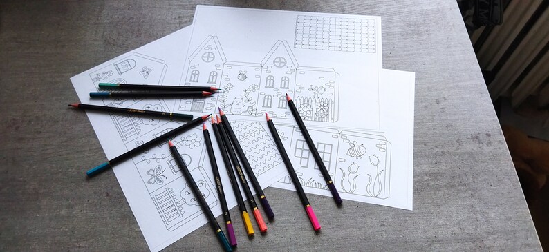 Paper Houses Template Printable Craft Sheets, Activity Sheets, Paper ...