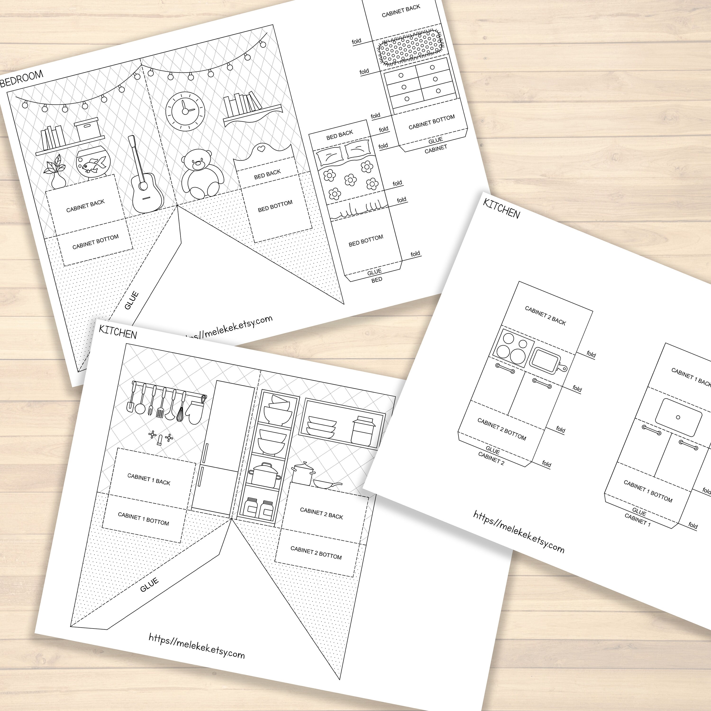 Pop-up Paper House Template Printable Craft Sheets, Activity Sheets ...