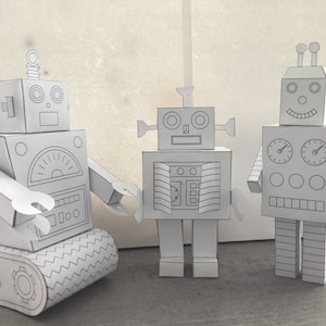 Robots Template Printable Craft Sheets, Activity Sheets, Paper Craft ...