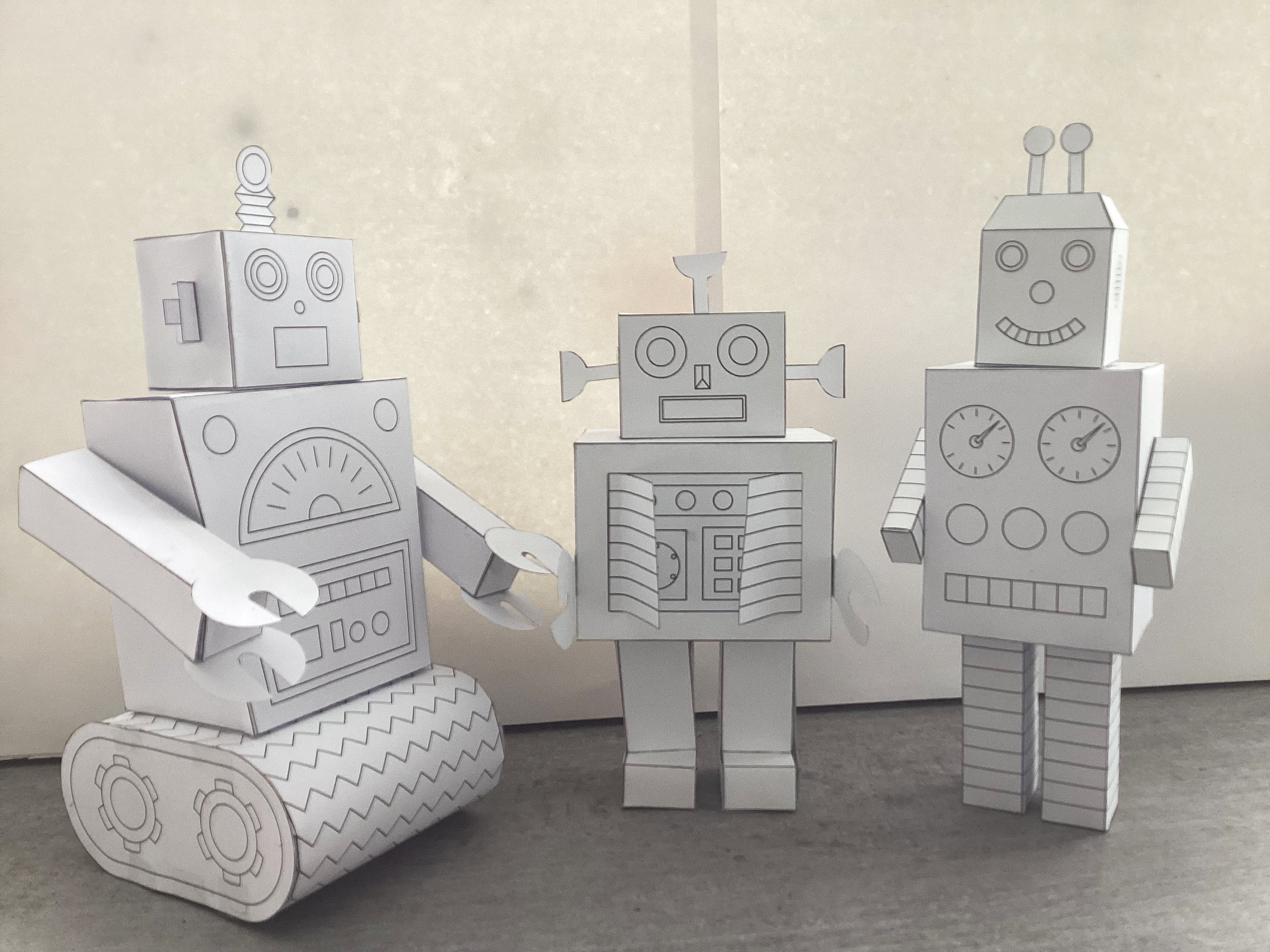 Robots Template Printable Craft Sheets, Activity Sheets, Paper Craft ...