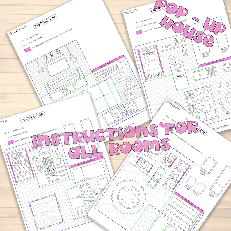 Pop-up Paper House Template Printable Craft Sheets, Activity Sheets ...