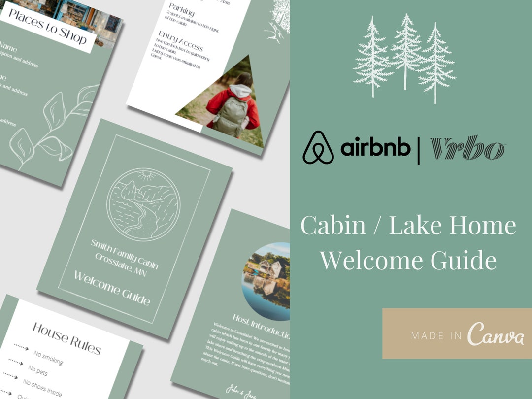 Airbnb Welcome Template | VRBO Guest Book | Airbnb Check in | House ...