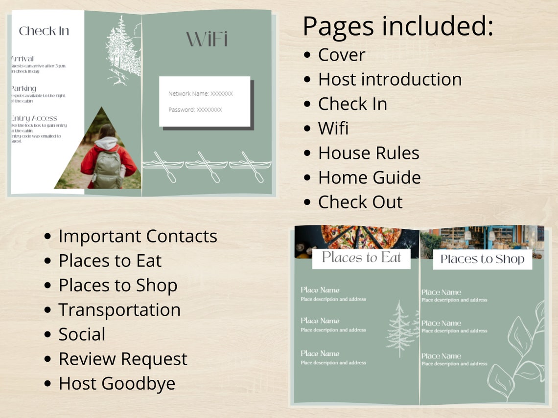 Airbnb Welcome Template | VRBO Guest Book | Airbnb Check in | House ...