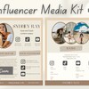 Influencer One Sheet Influencer Media Kit Template Influencer Rate ...