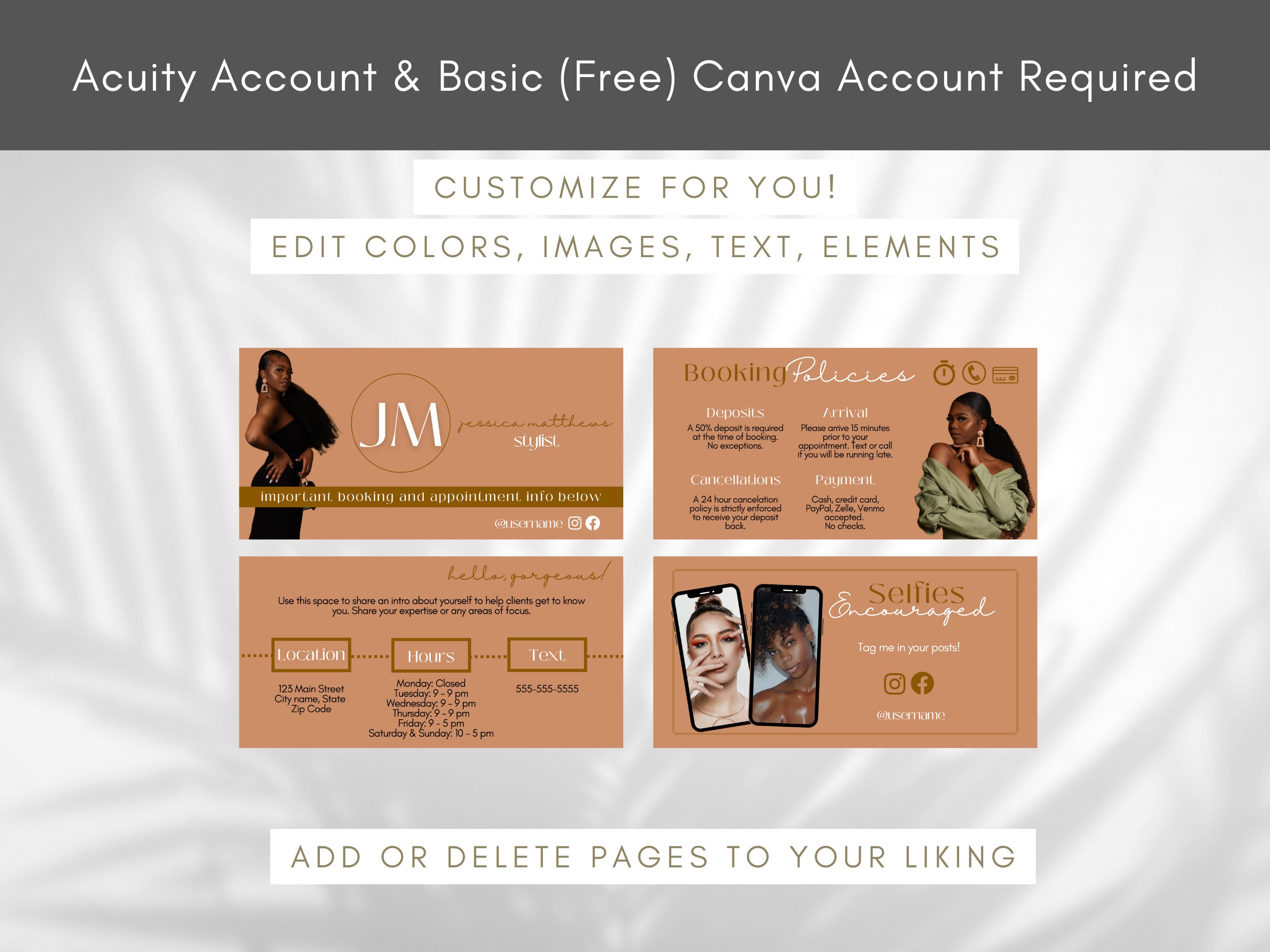 Acuity Scheduling Template | Acuity Booking Site Design | Acuity Site ...