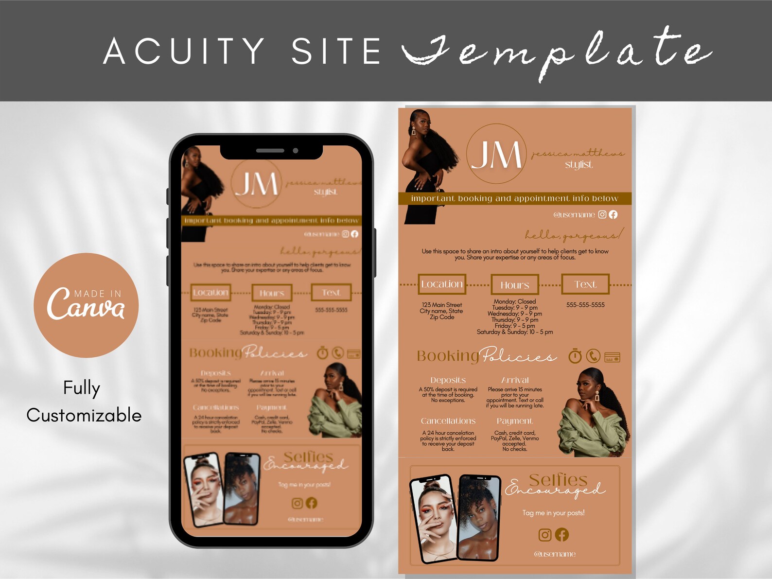 Acuity Scheduling Template | Acuity Booking Site Design | Acuity Site ...