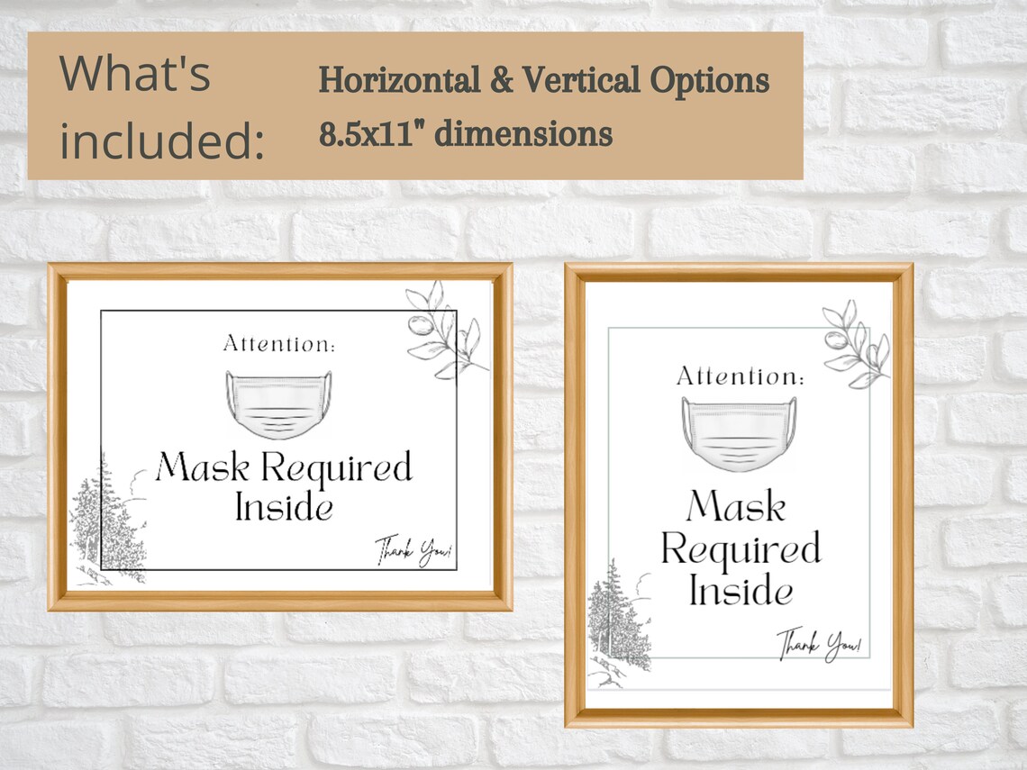 Mask Required Sign for Business | Custom Mask Sign | Mask Required to ...
