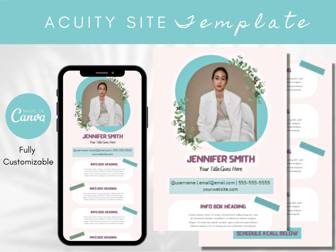 Acuity Scheduling Template | Acuity Booking Site Design | Acuity Site ...