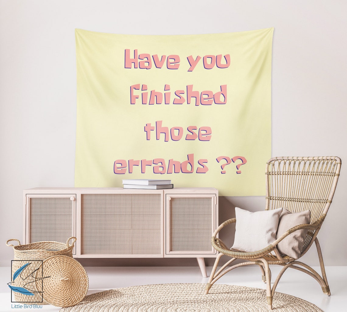 Funny spongebob Tapestry Wall Hanging, Funny Wall Art, Funny Girl ...