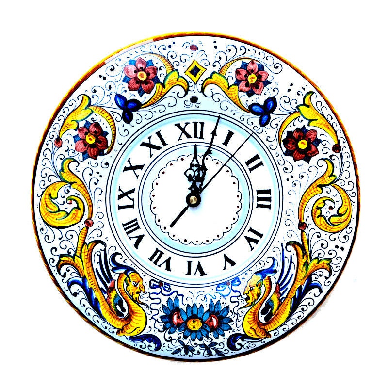 Hand Painted Clock - Etsy