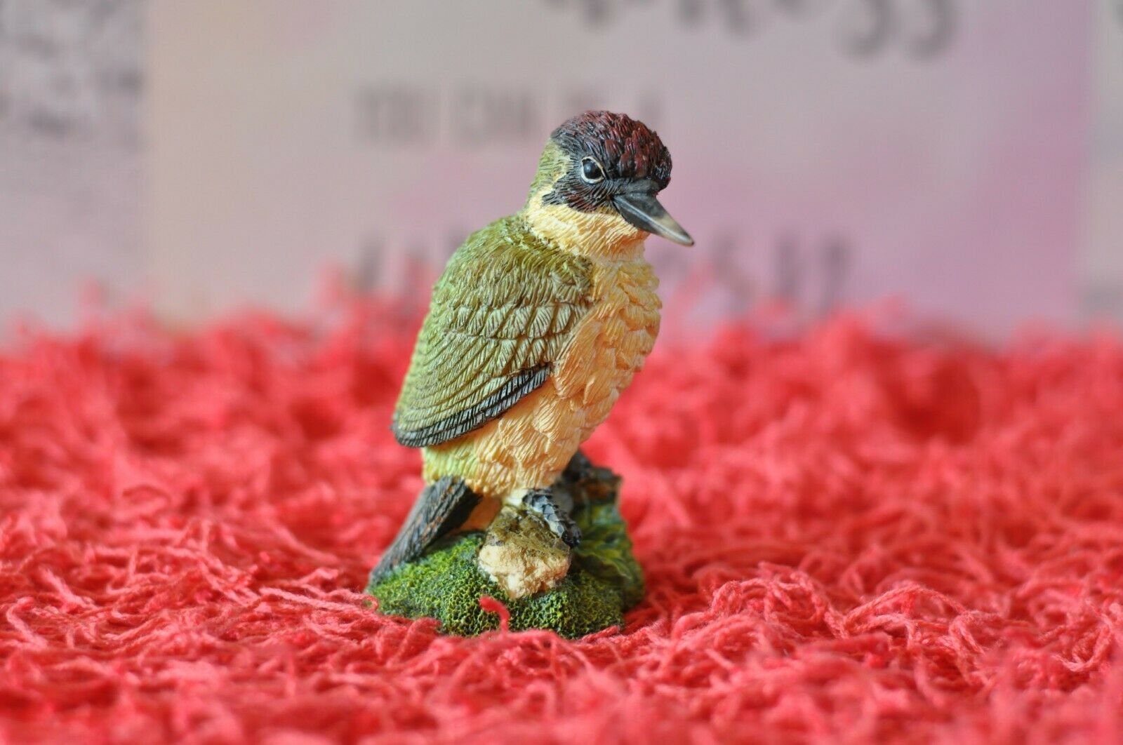 Lovely Little Vintage Wooden Look Bird Figurine Ornament Priory ...