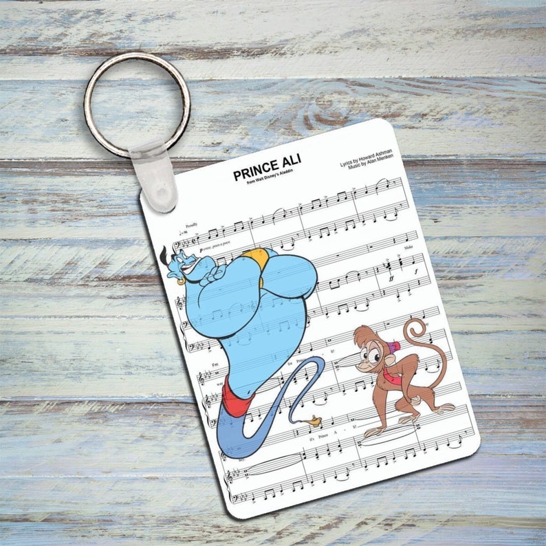 Aladdin Prince Ali Lyrics Keychain - Etsy