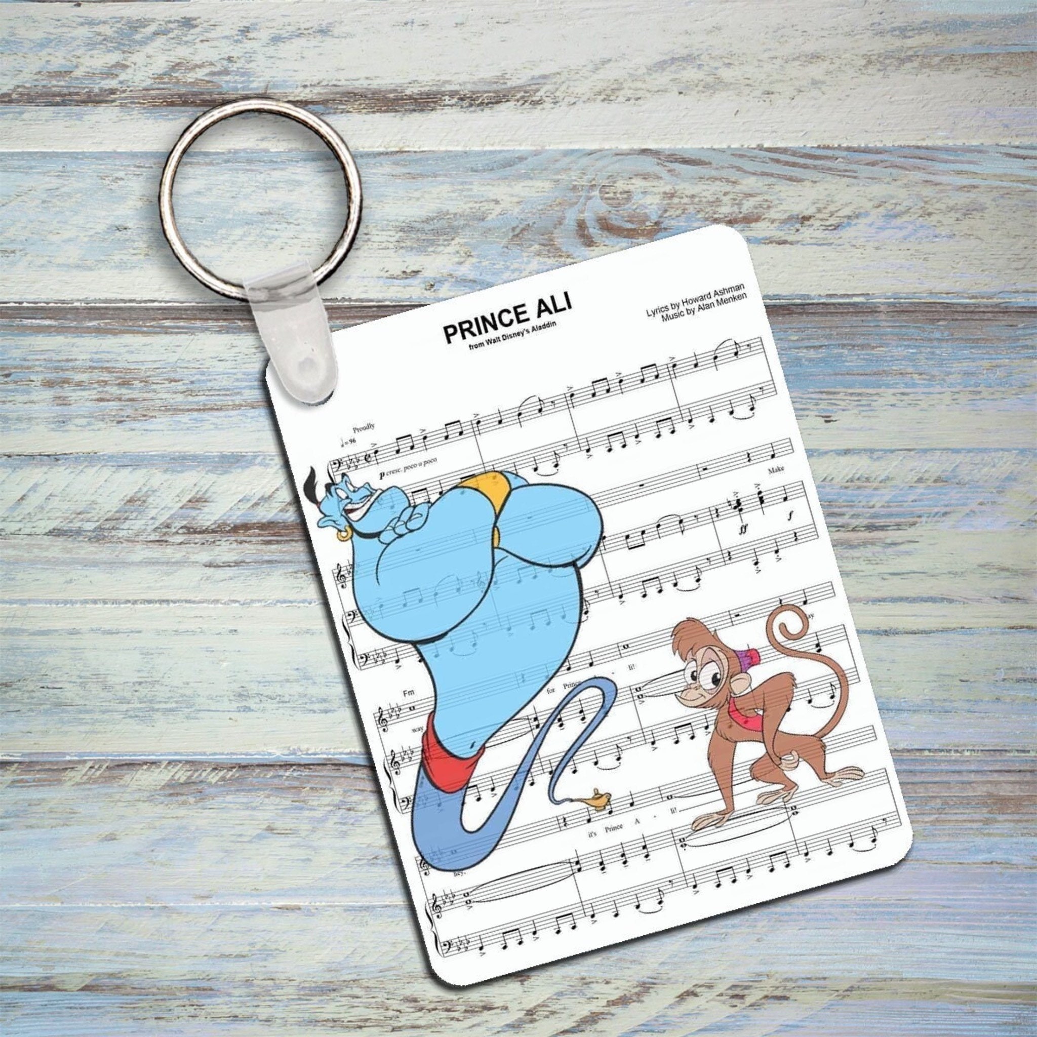 Aladdin Prince Ali Lyrics Keychain - Etsy