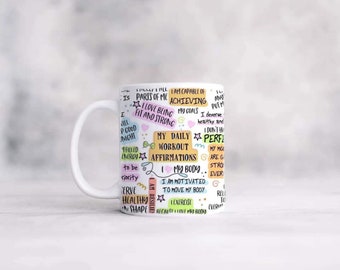 Self Love Mug, Mental Health Mug,daily Affirmations Mug, 15 Oz Daily ...