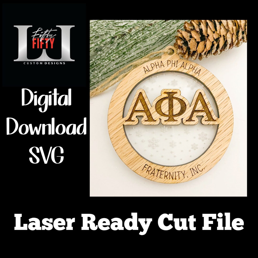 Alpha Ornament SVG - Etsy