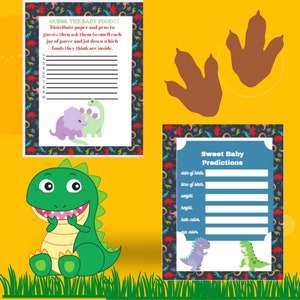 Dinosaur Baby Shower Games , Dinosaur Baby Shower Bundle, Dino Baby ...