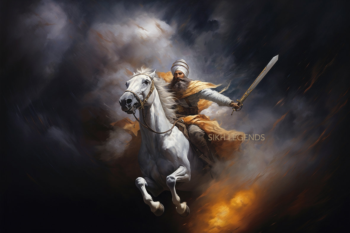Baba Deep Singh Ji | Sikh | Sikhart | Sikh Guru | Sikh Warrior | Sikh ...