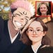 Sukuna Jujutsu Kaisen Portrait, Personalised Cartoon Illustration ...