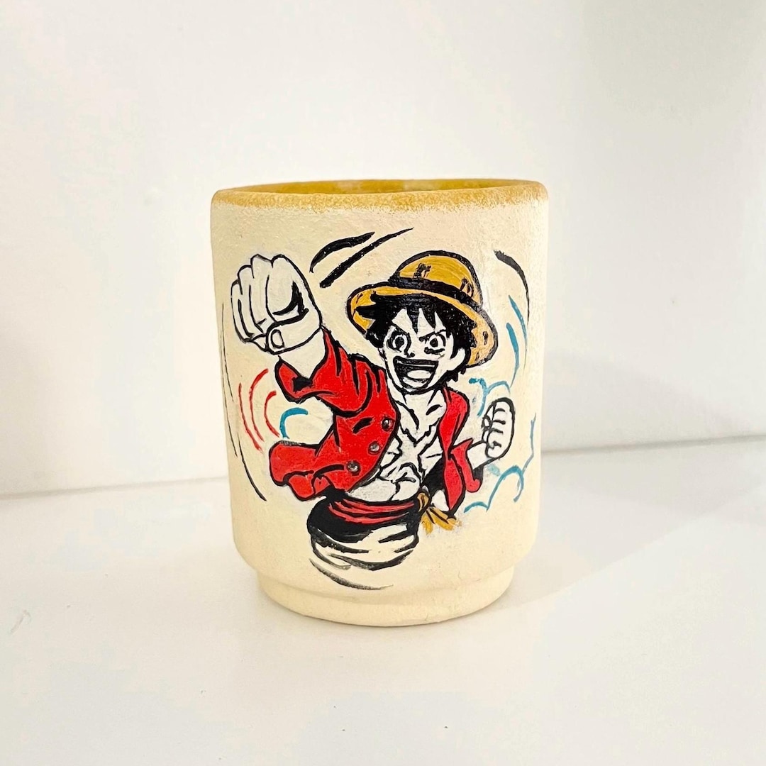 One Piece Handmade Ceramic Mugs, Anime Lover Gift, Luffy, Anime Present ...