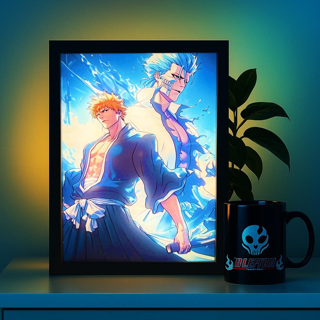 LED Frame Bleach Light-up Painting, Wall Art Light, Wooden Frame Lamp ...