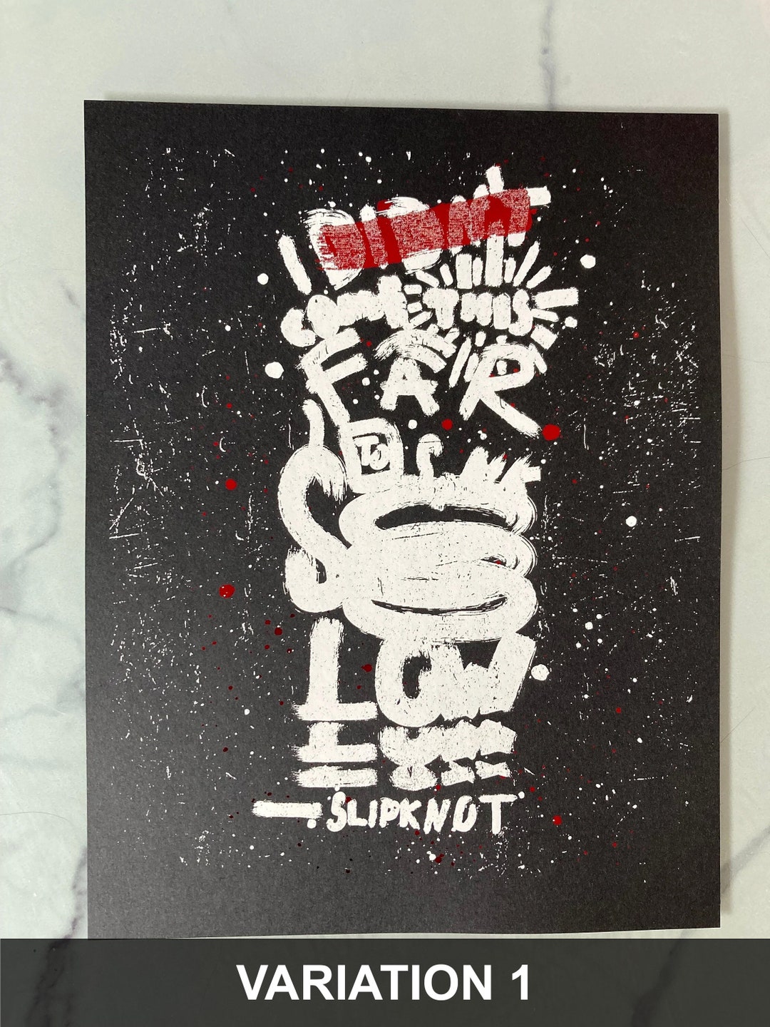 Slipknot Fan Art Music Lyric Illustration Foil Print - Etsy